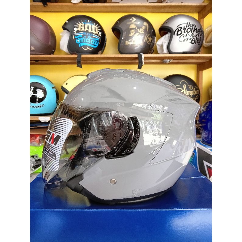 Jual Helm GM fury 2 visor solid | Shopee Indonesia