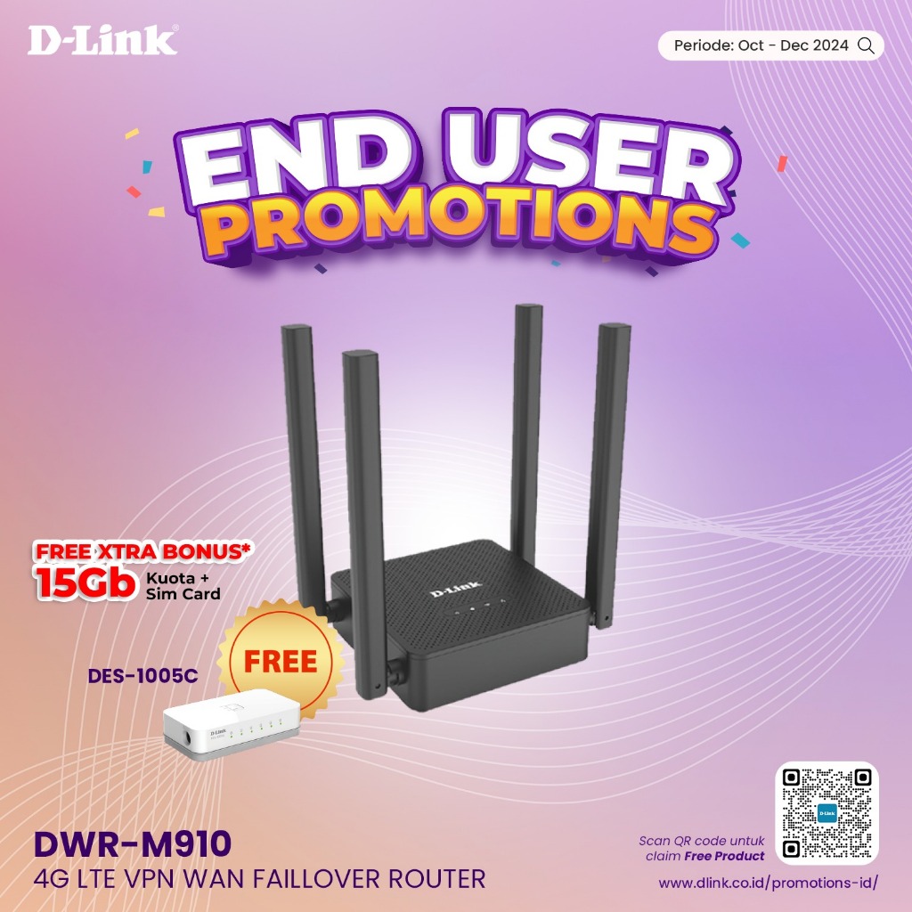 Jual D-Link DWR M910 Router Wireless N300 4G LTE Unlock | Shopee Indonesia
