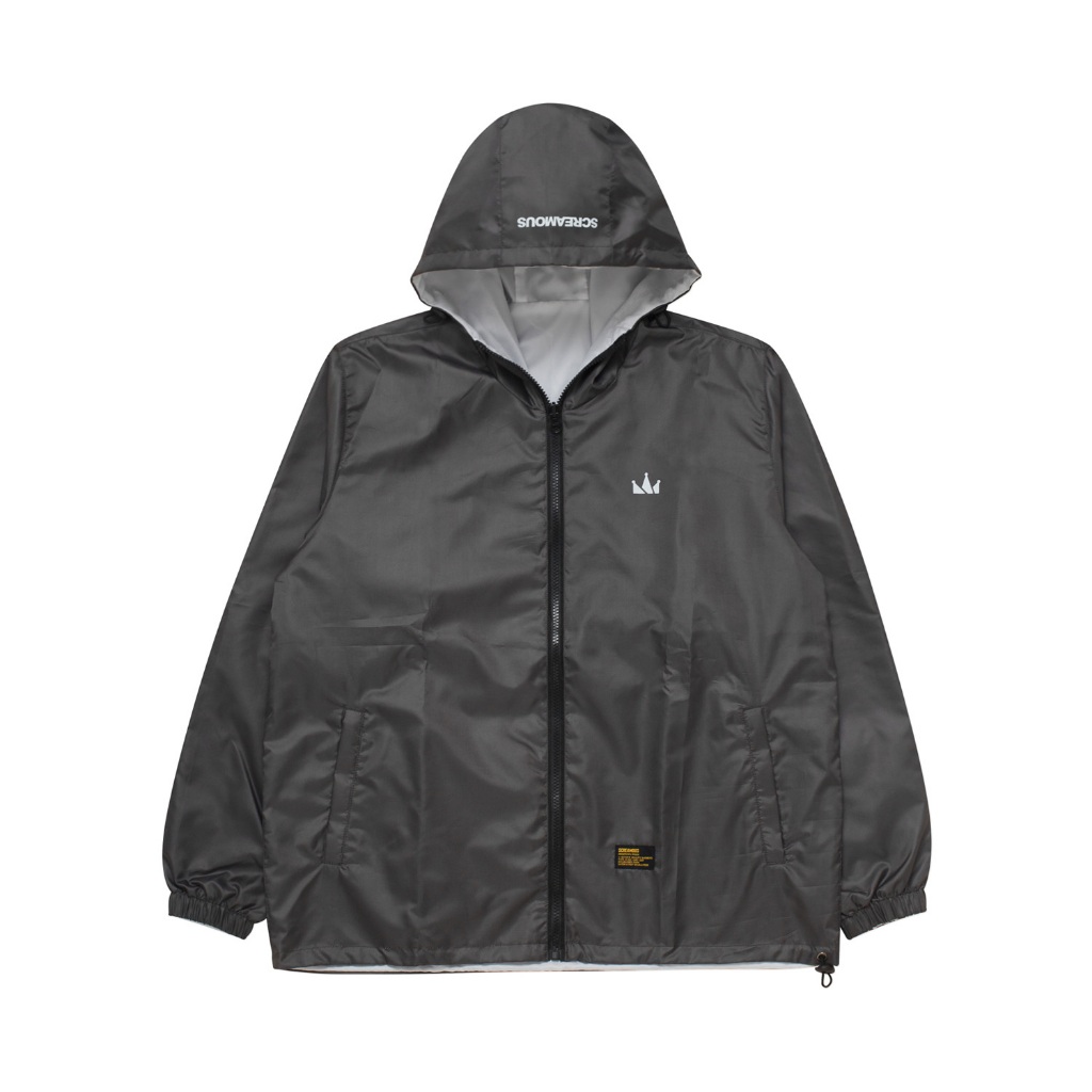 Jual Screamous Reversible Jacket ARILE DARK GREY - WHITE | Shopee Indonesia