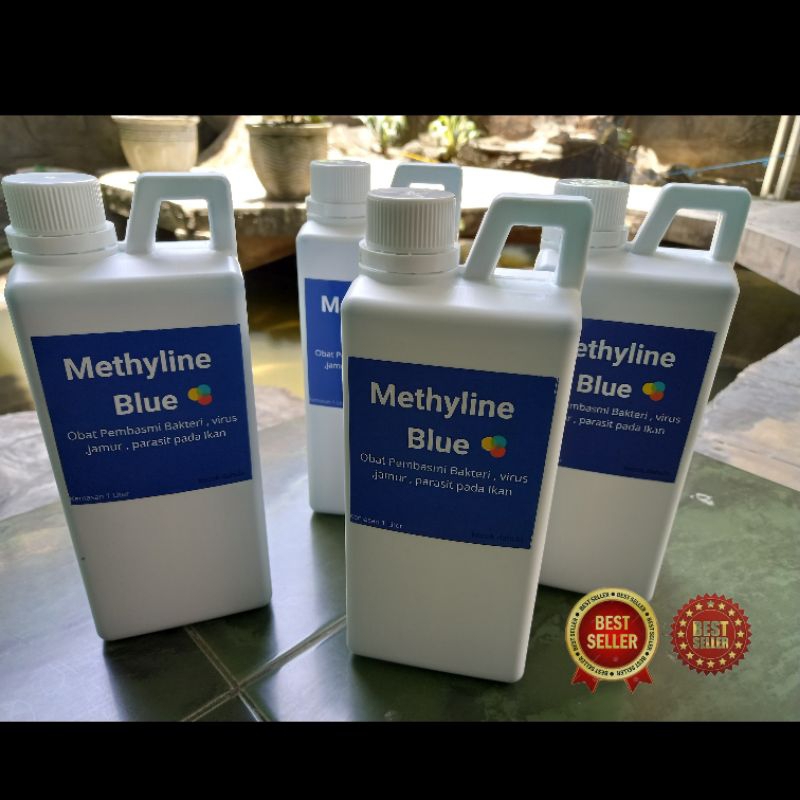 Jual Methylene Blue 1 Liter - Obat Biru Parasit Virus Jamur Bakteri Pada Ikan | Shopee Indonesia