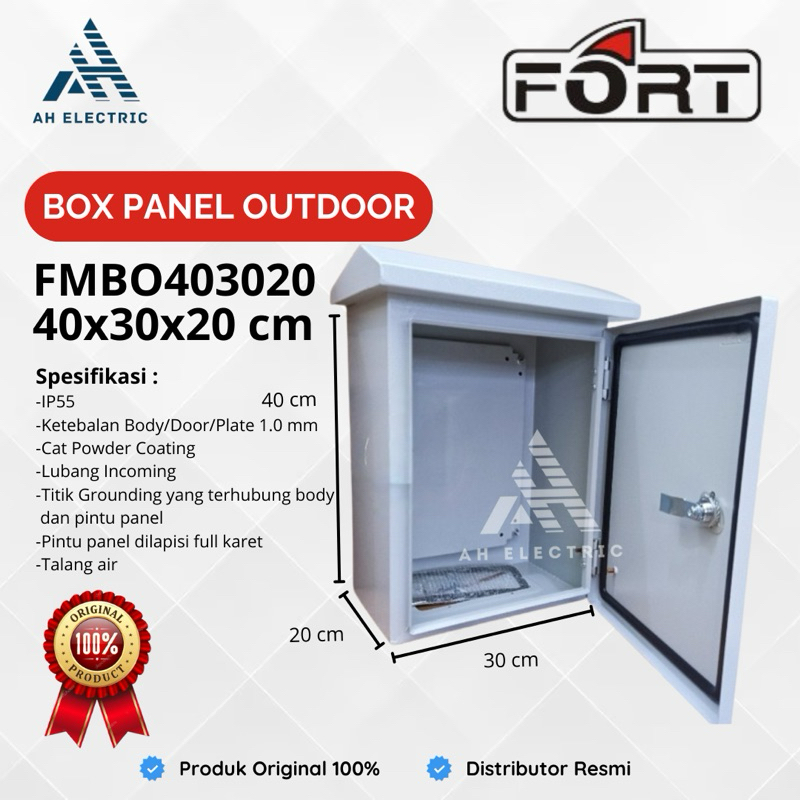 Jual FORT BOX PANEL LISTRIK OUTDOOR 30x40x20 cm (Topi) | 40x30x20 cm | Shopee Indonesia