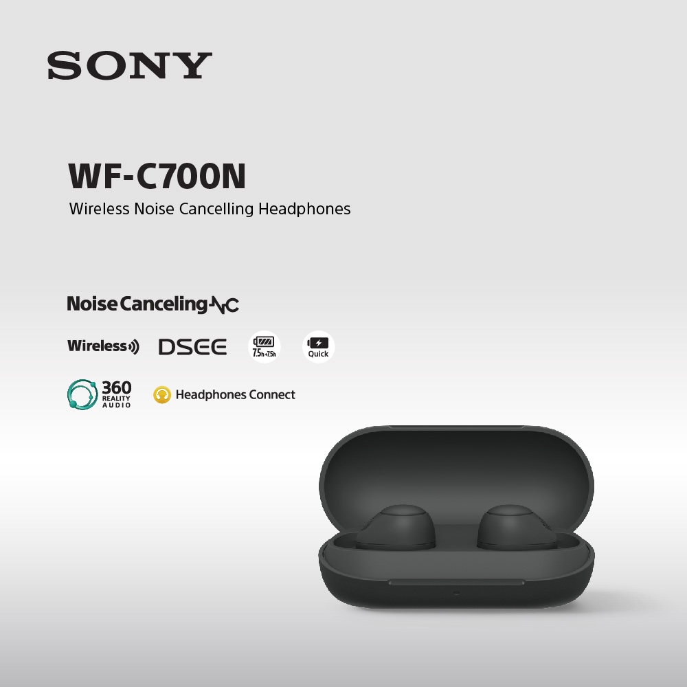 Jual SONY WF-C700N Noise Cancelling Truly Wireless / WFC700N - Black ...