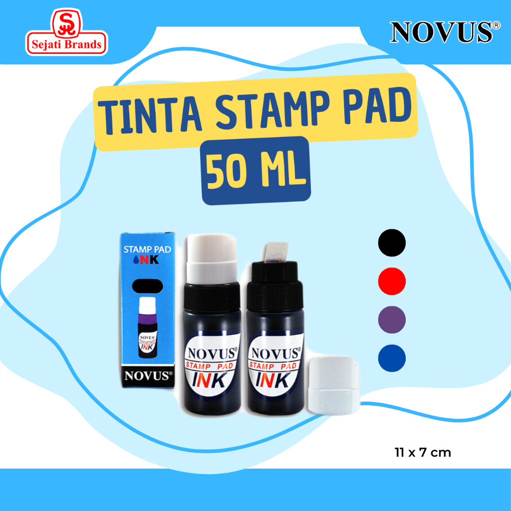 Jual Novus Stamp pad ink 50 ML - Tinta Stempel Multifungsi | Shopee ...