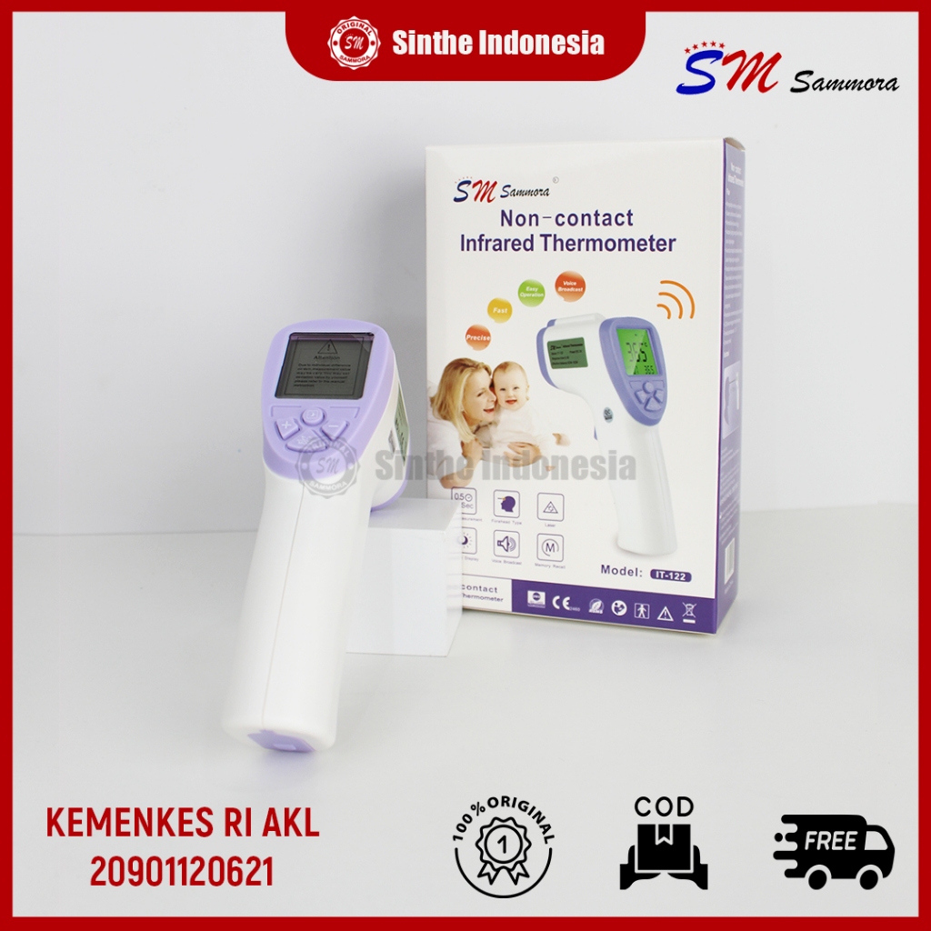 Jual Thermometer Tembak Infrared / Termometer Cek Suhu tubuh IT122 ...