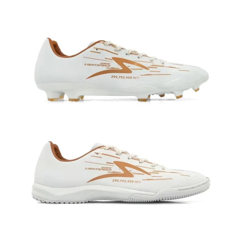 Jual Sepatu Bola Futsal Specs Lightspeed Reborn FG - White/Pale Gold ...