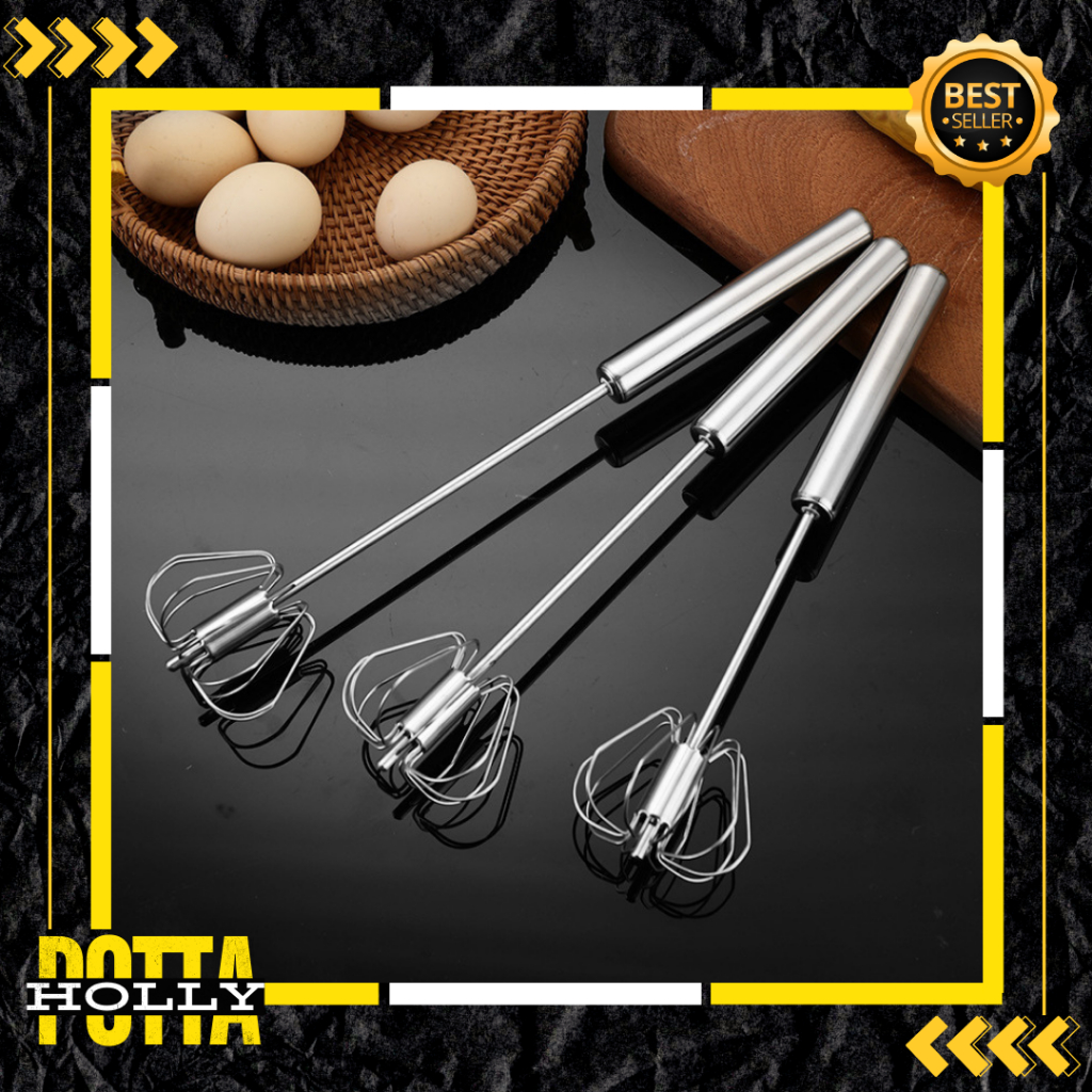 Jual POTTAHOLLY Hand Mixer Manual Otomatis / Pengocok Telur Manual ...