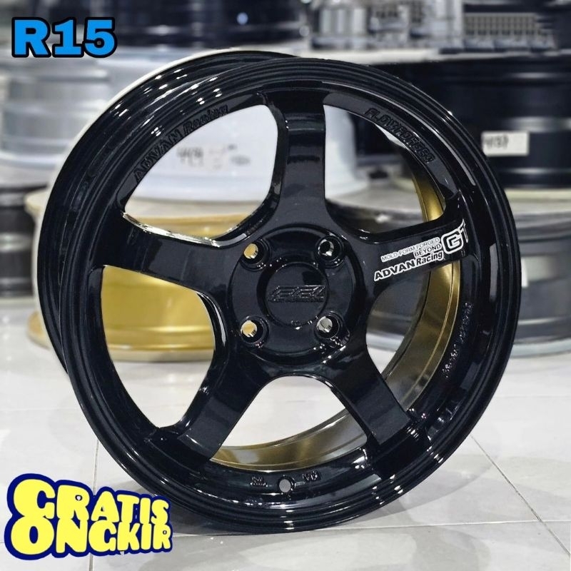Jual BONUS PENTIL velg mobil ring 15 ADVAN GT FLOW FORMING LEBAR 6,5 ET 40 velg mobil racing ...