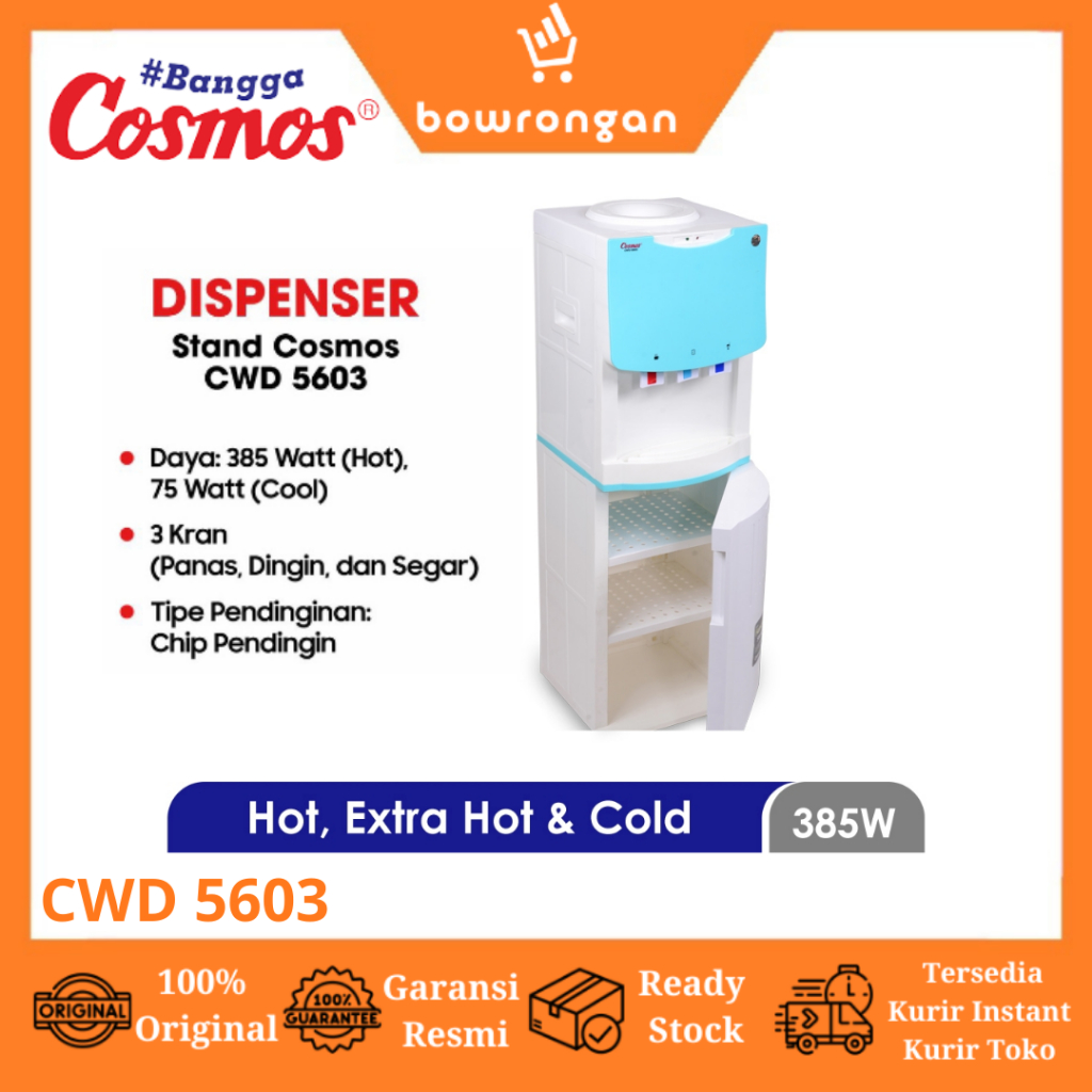 Jual Cosmos Dispenser Standing Galon Atas Fitur Pengisian Air Panas ...