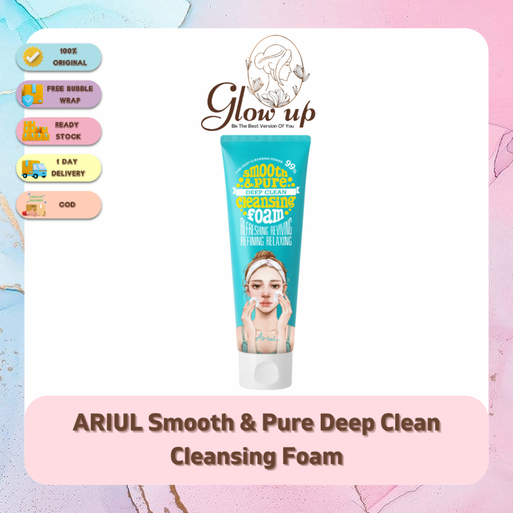 Jual ARIUL Smooth & Pure Deep Clean Cleansing Foam, Size - 80ml, | Shopee Indonesia