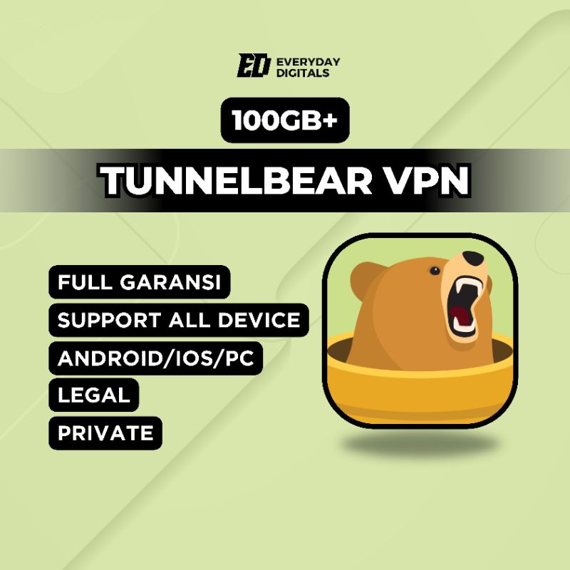 Jual TUNNELBEAR VPN PRIVATE ALL DEVICE ANDROID IOS PC FULL GARANSI 1 BULAN (nonpro) | Shopee ...