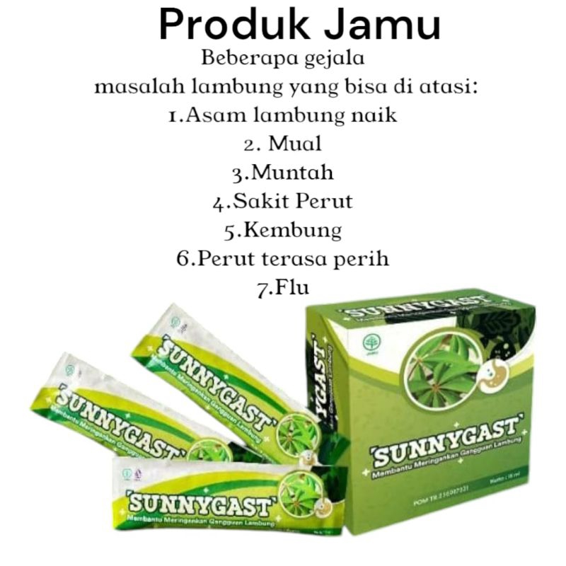 Jual SUNNYGAST JAMU HERBAL MAAG CAIR ( 1 BOX ISI 15 SACHET @ 15 ML ...