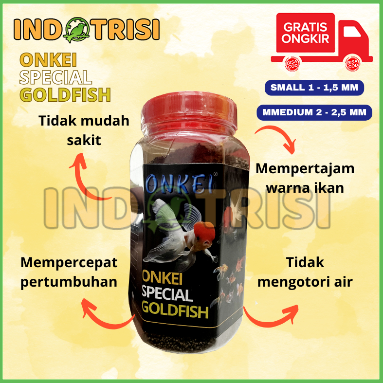 Jual ONKEI SPECIAL GOLD FISH GOLDFISH PAKAN IKAN PELET MAS KOKI ONKEI SPESIAL GOLD FISH KOKI ...