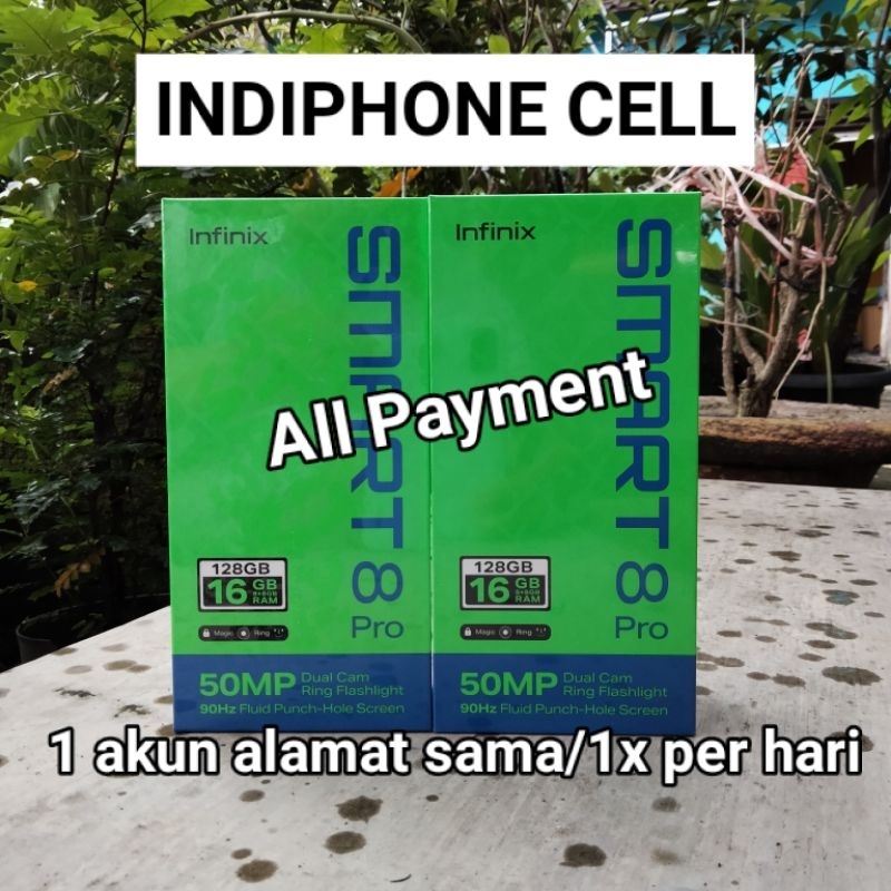 Jual Infinix Smart 8 pro ram 4/256 Gb dan 8/128 Gb garansi resmi no repack | Shopee Indonesia