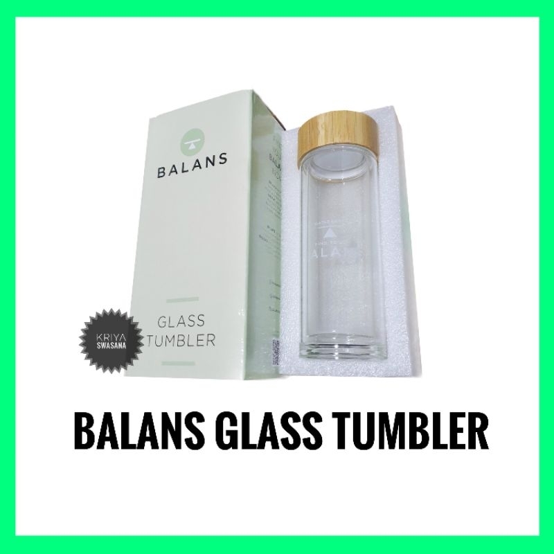Jual BALANS GLASS TUMBLER BOTOL MINUM KACA BALANS ORIGINAL | Shopee ...