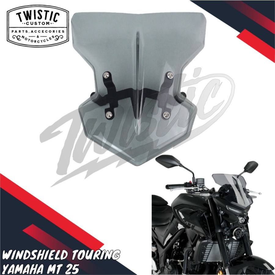 Jual Windshield Visor Flyscreen Wind Screen Shield Touring Headlamp ...
