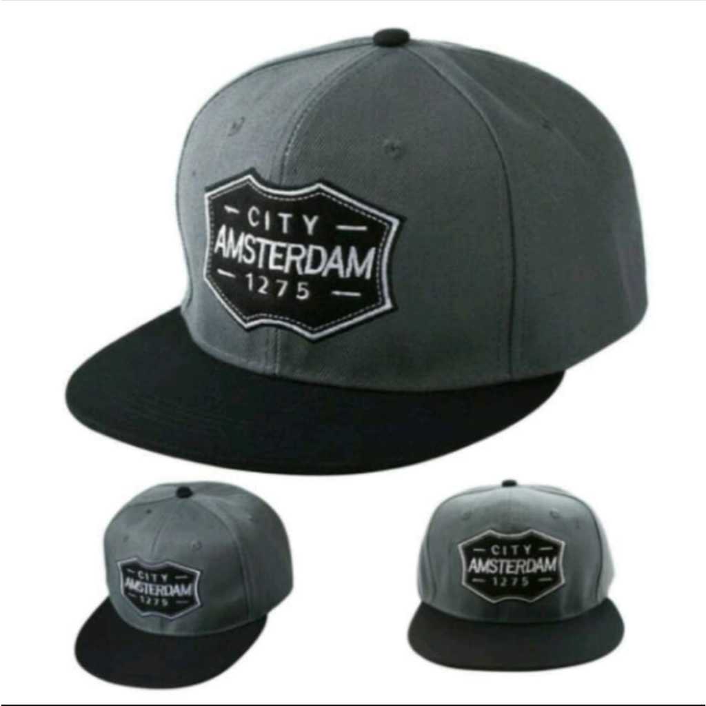 Jual topi snack back Pria Dan wanita Logo CITY AMSTERDAM 1275 Terbaru ...