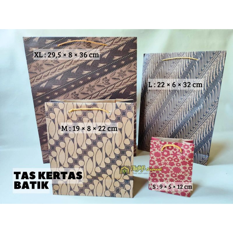 Jual paperbag batik | tas kertas batik | Shopee Indonesia