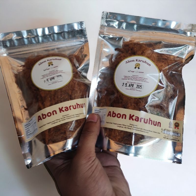 Jual Kemasan pouch 100g Abon ayam Karuhun premium | Shopee Indonesia