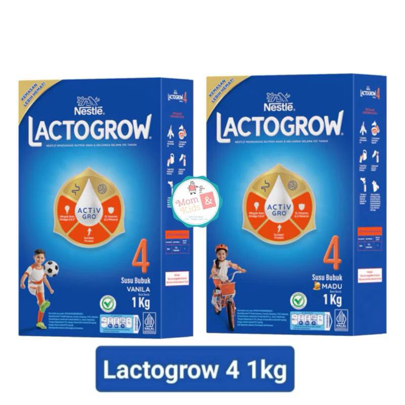 Jual LACTOGROW 4 VANILA MADU 1KG | LACTOGROW 4 (3-5 TAHUN) 1 KG ...