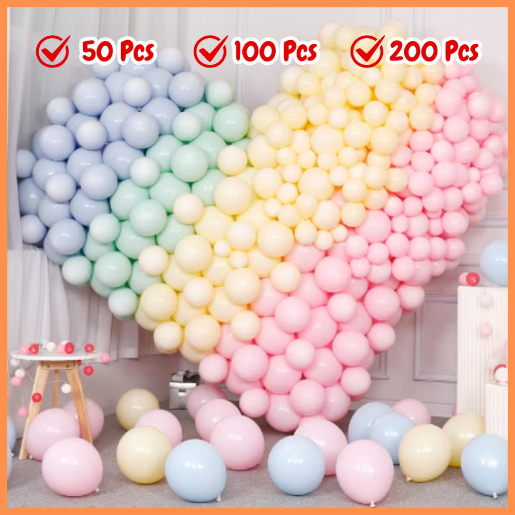 Jual 5 Inch Balon Kecil Warna Warni Macaron Balon Latex Balon Ulang ...