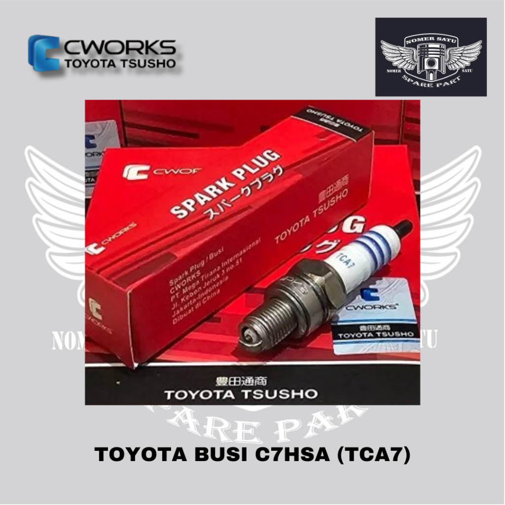 Jual CWORKS TOYOTA TSUSHO SPARK PLUG BUSI MOTOR C7HSA / TCA7 SHOGUN / CRYPTON / GRAND / VEGA ZR ...