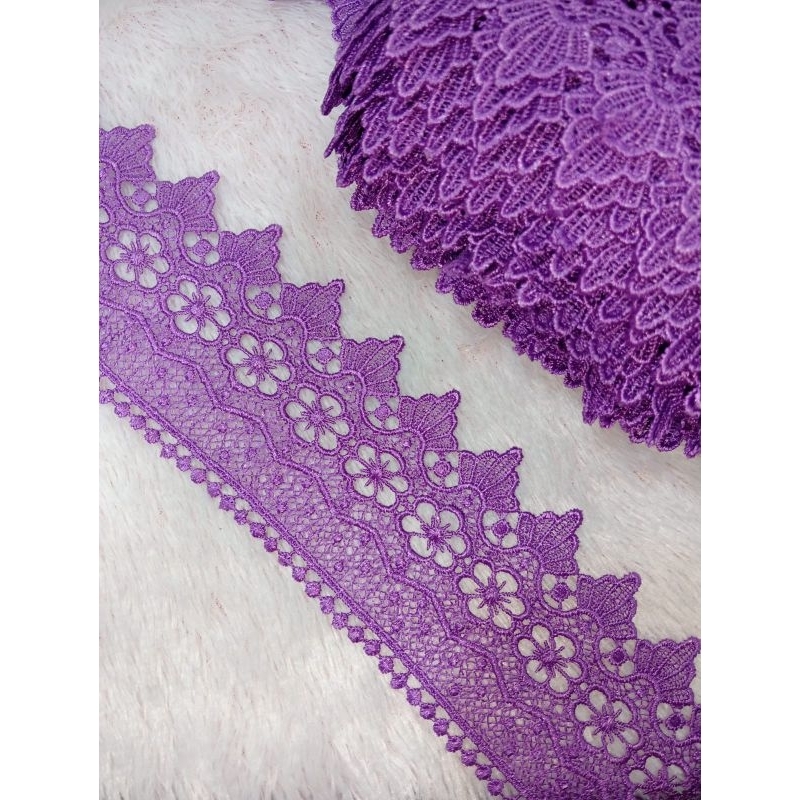 Jual RENDA/LIST PINGGIRAN JIPER UK.7CM (harga per 45cm) | Shopee Indonesia