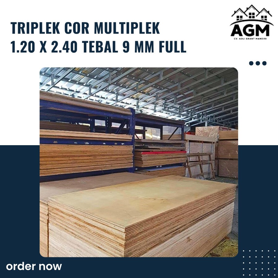 Jual triplek cor multiplek 9 mm cor 1.20 x 2.40 tebal 9 mm full ...