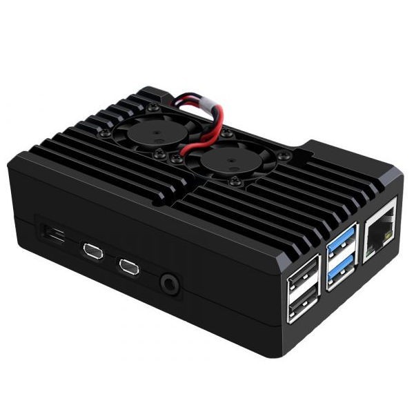 Jual Metal Case Raspberry pi 4 Casing Aluminium Alloy Full Armor with Fan | Shopee Indonesia