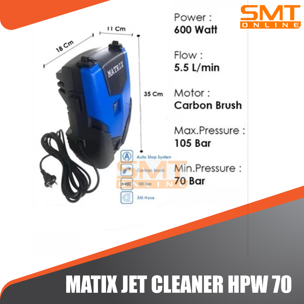Jual HPW 70 MATRIX Mesin jet cleaner steam listrik matrix untuk cuci ...