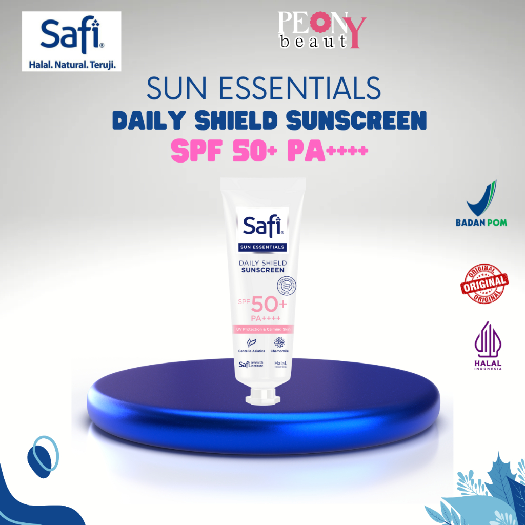 Jual SAFI Sun Essential Daily Shield Sunscreen SPF 50 PA++++ | Shopee ...