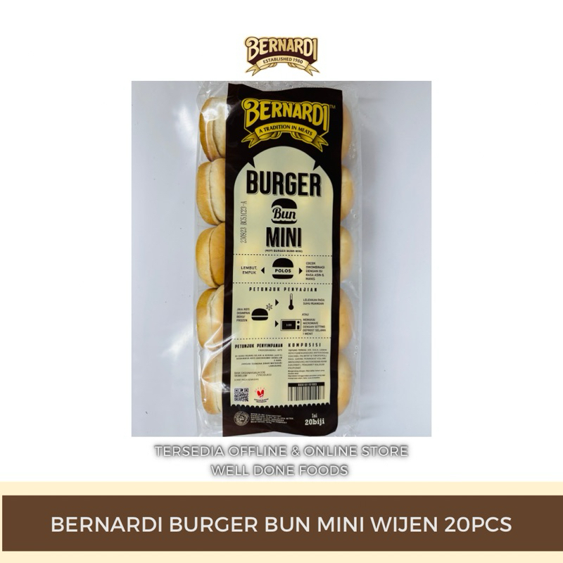 Jual BERNARDI BURGER BUN MINI WIJEN 20PCS | Shopee Indonesia