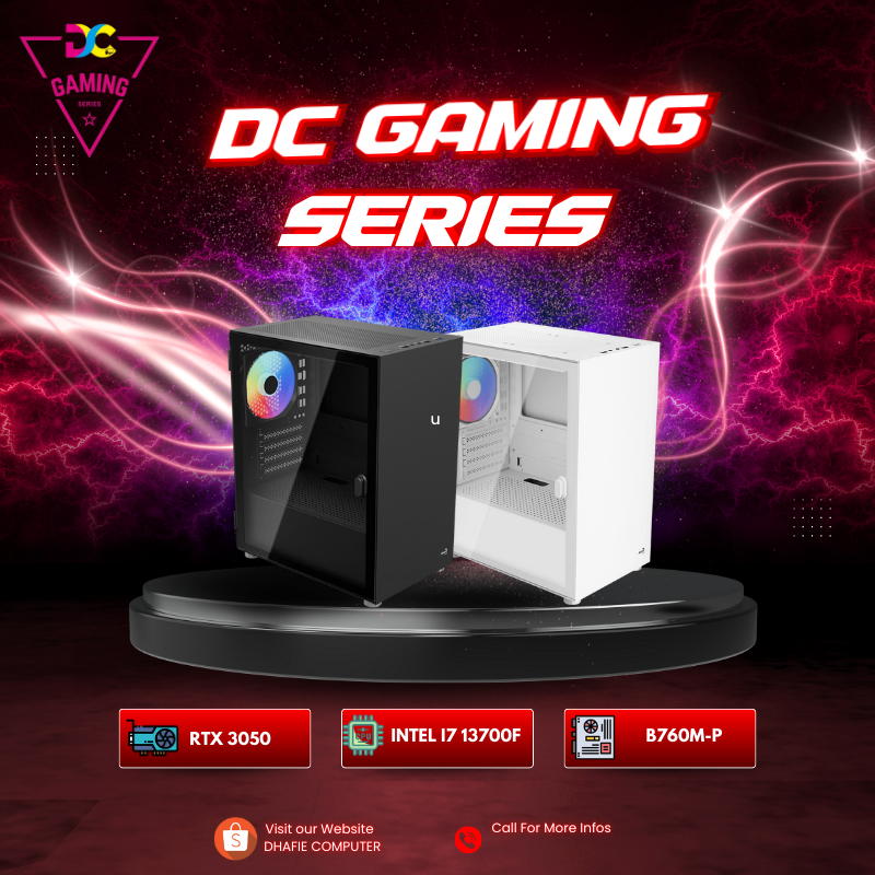 Jual DC Gaming Series PC | Intel I7 13700F | 16 GB | RTX 3050 | Rakitan Gaming PC | Dhafie ...