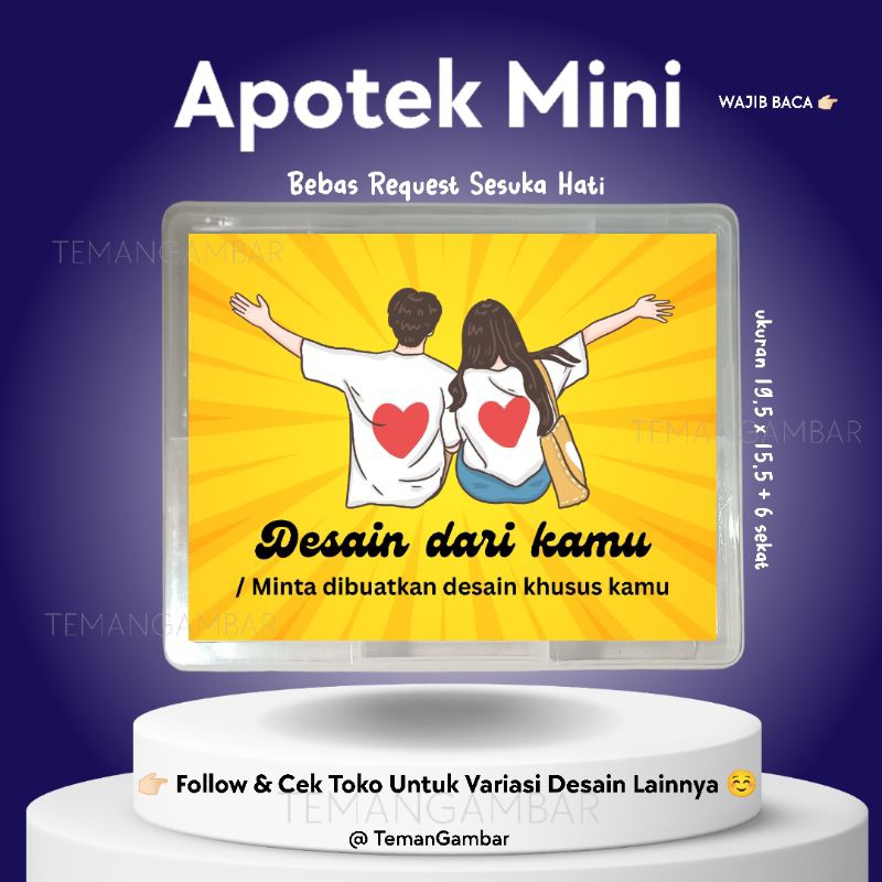Jual BOX + STICKER APOTEK MINI | Apotek Mini Gift | Hampers Obat-obatan ...