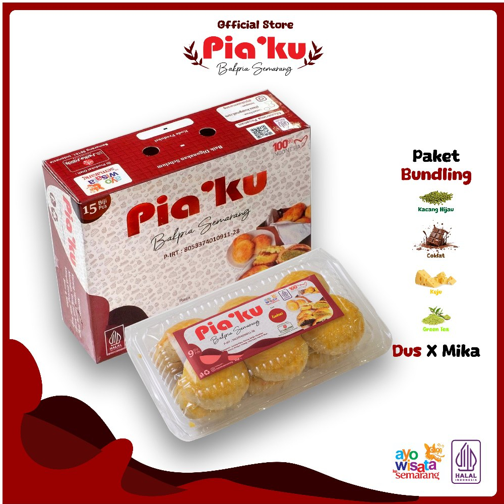 Jual Bakpia Piaku Semarang - [ Isi 15 ] dan [ Isi 9 ] Paket Bakpia ...