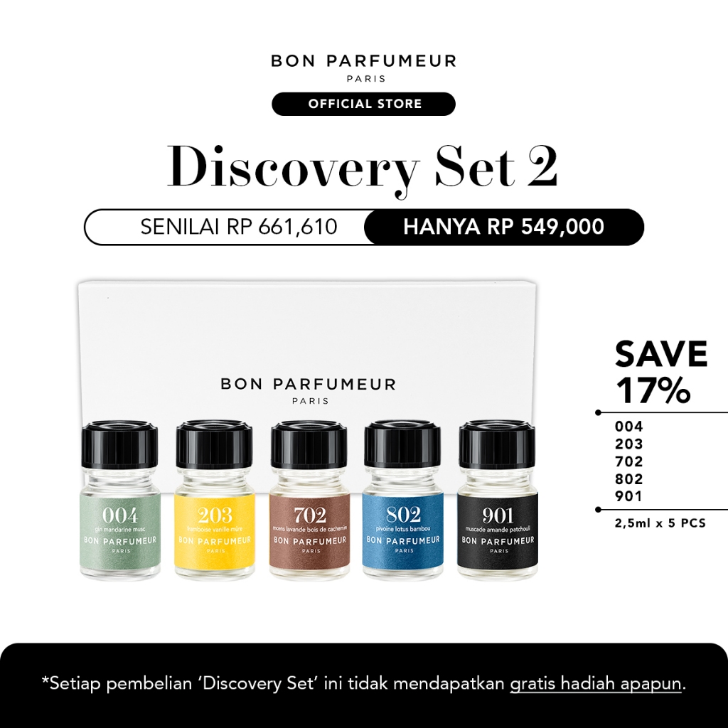 Jual Bon Parfumeur - Discovery set 2 5 x 2.5ml EDP | Shopee Indonesia