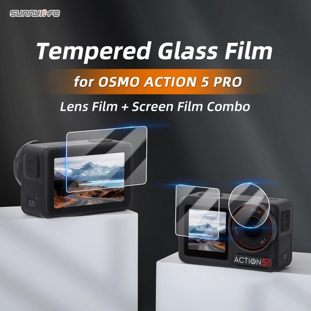 Jual Sunnylife Lens Screen Protector Tempered Glass DJi Osmo Action 5 ...