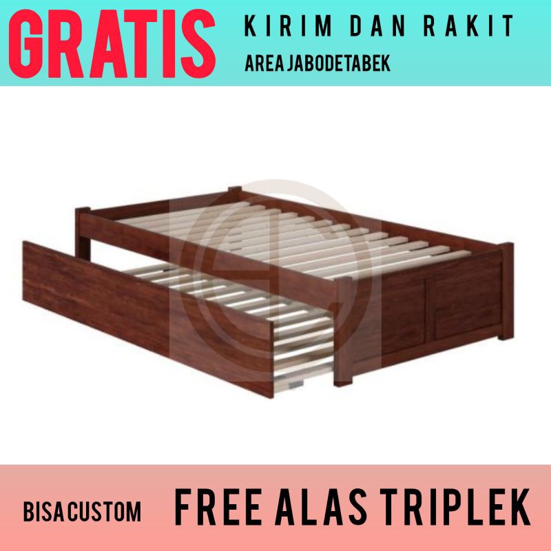 Jual ranjang sorong tempat tidur 120x200 | Shopee Indonesia