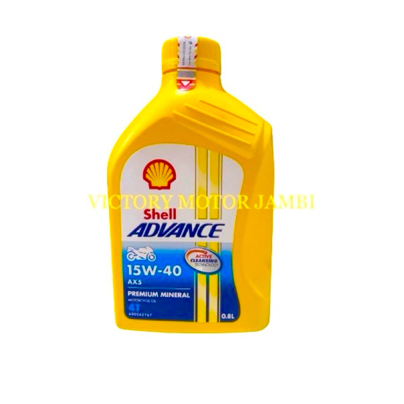 Jual OLI MESIN SHELL ADVANCE AX5 4T 15W-40 0,8L SHELL OIL | Shopee ...