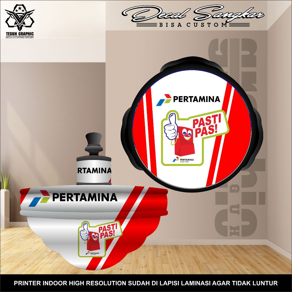 Jual Stiker Tebok Lovebird Motif Pertamina Pasti Bisa | Shopee Indonesia