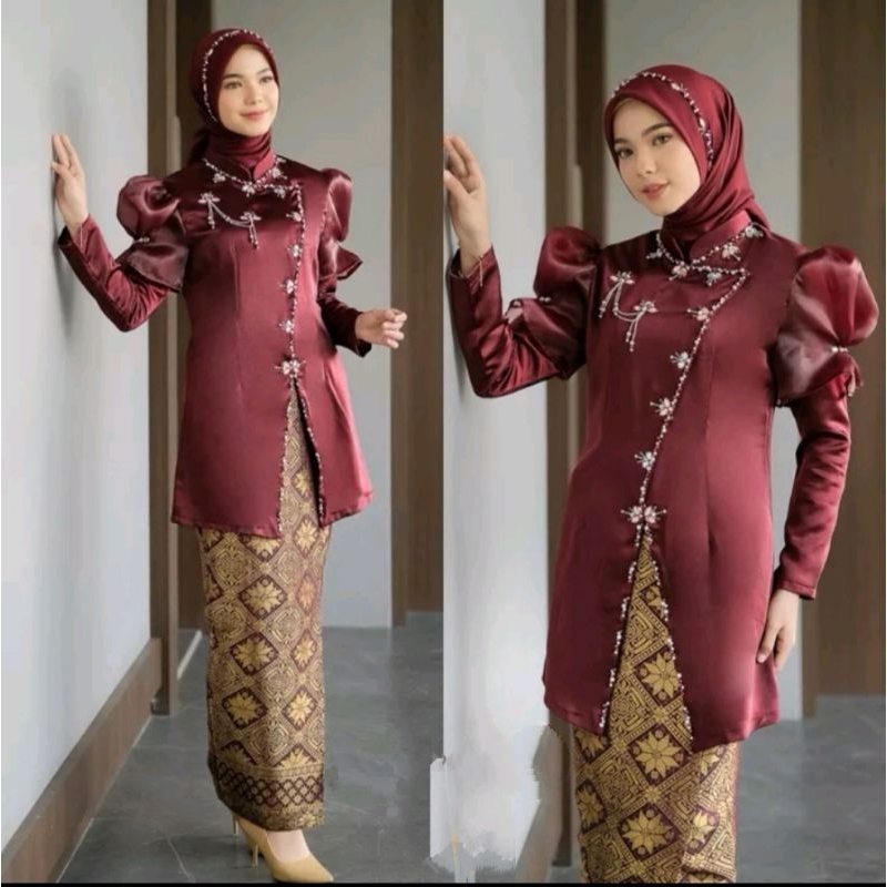 Jual One Set Melayu One Set Kurung Modern Set Kekinian Baju kondangan ...