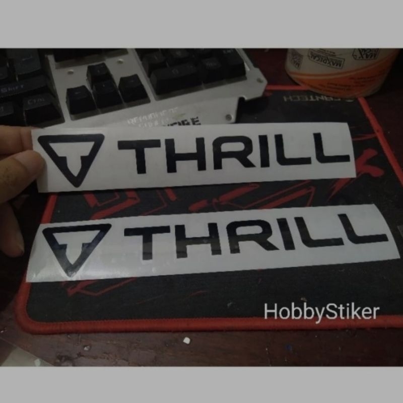 Jual Stiker sepeda logo thrill custom cutting stiker | Shopee Indonesia