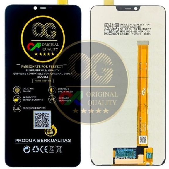 Jual LCD TOUCHSCREEN OPPO A3S / REALME 2 / REALME C1 OG ORI SUPER BLACK | Shopee Indonesia