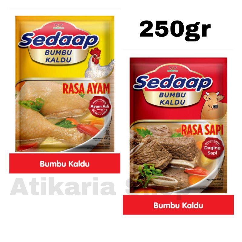 Jual Sedaap Bumbu Kaldu Rasa Sapi Ayam 250 gr | Shopee Indonesia