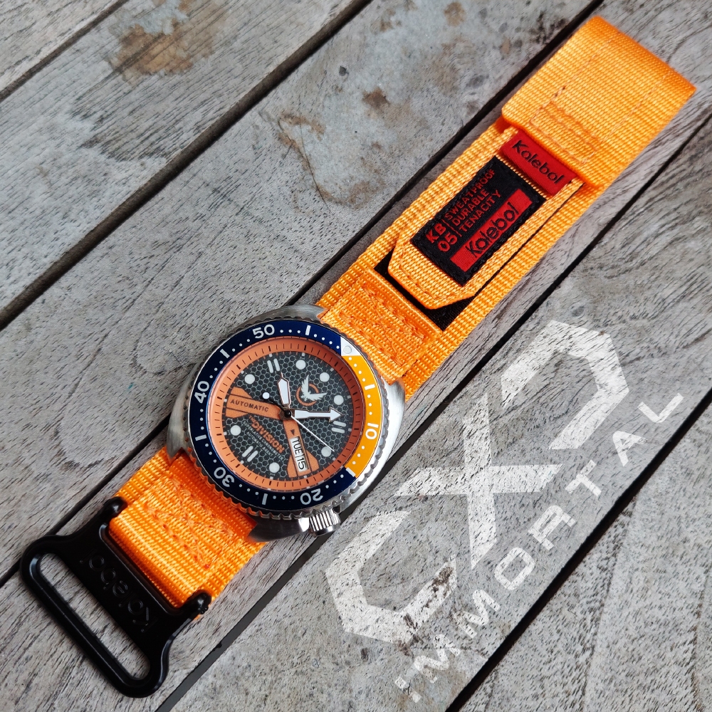 Jual SEIKO turtle 7s26 custom mod strap velcro tactical THE DIVISION ...