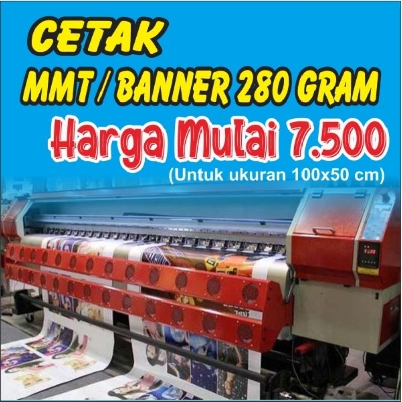 Jual cetak mmt, banner, spanduk 280gram best | Shopee Indonesia