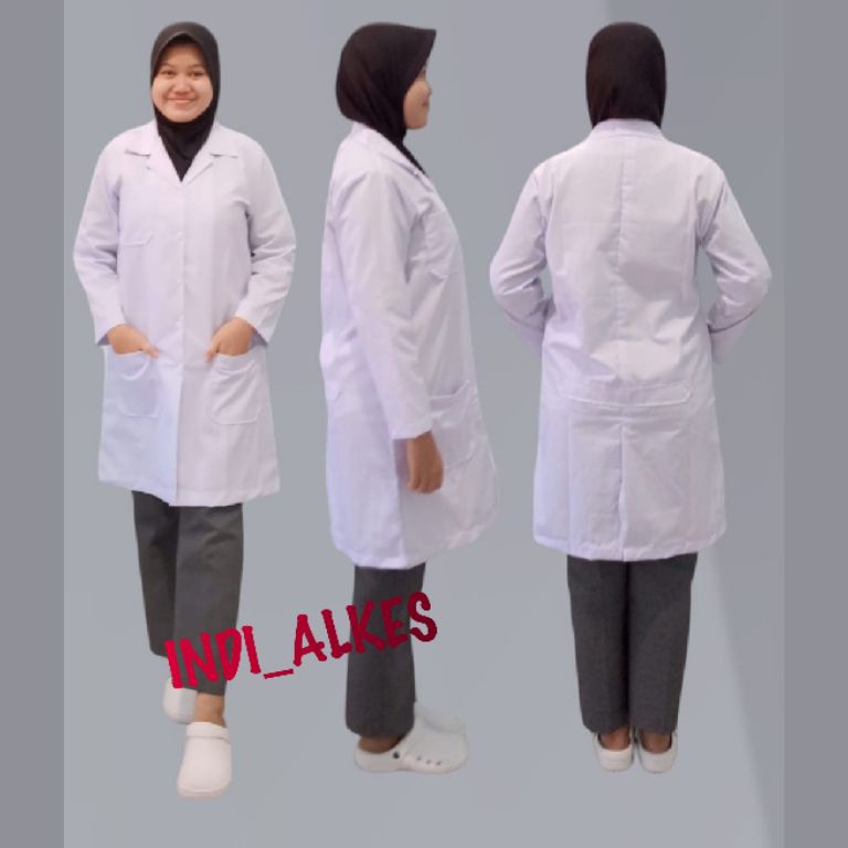 Jual KODE I19Y Baju Laboratorium Lengan Pendek Lengan Panjang Jas Lab ...