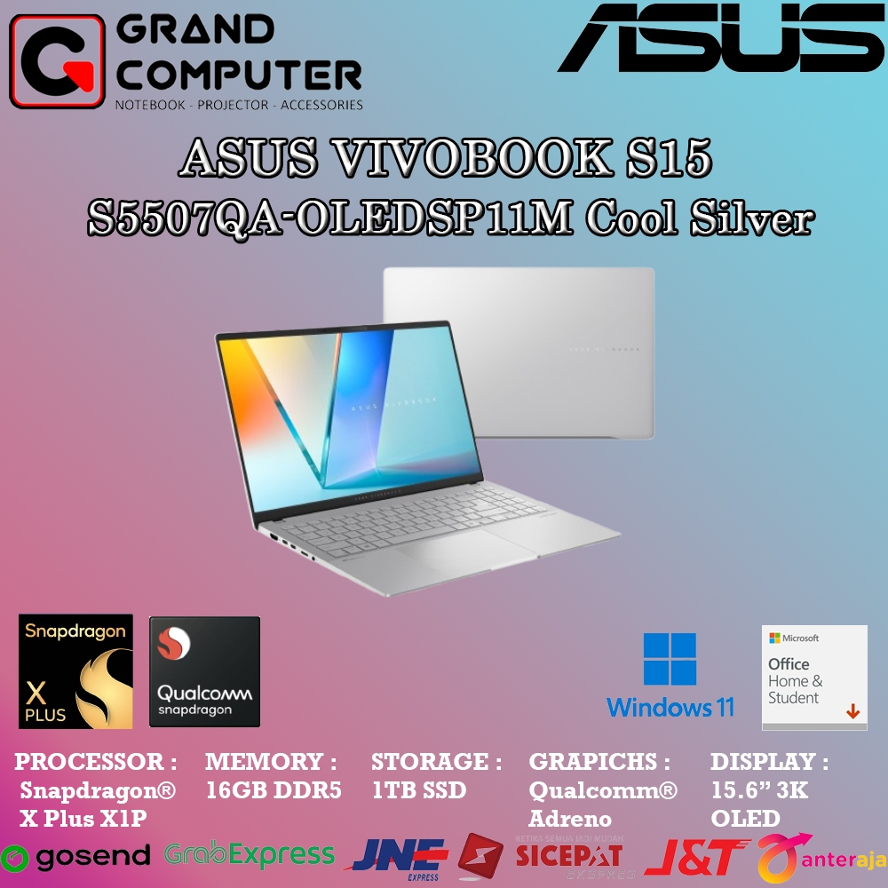 Jual ASUS VIVOBOOK S 15 S5507QA-OLEDSP11M Snapdragon X Plus X1P 16GB ...