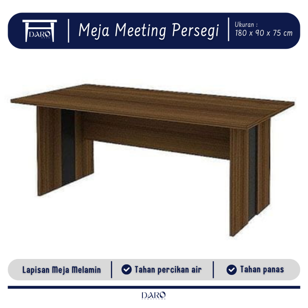 Jual Meja Meeting Kantor Meja Rapat Diskusi Konferensi Uk 180 Cm ...