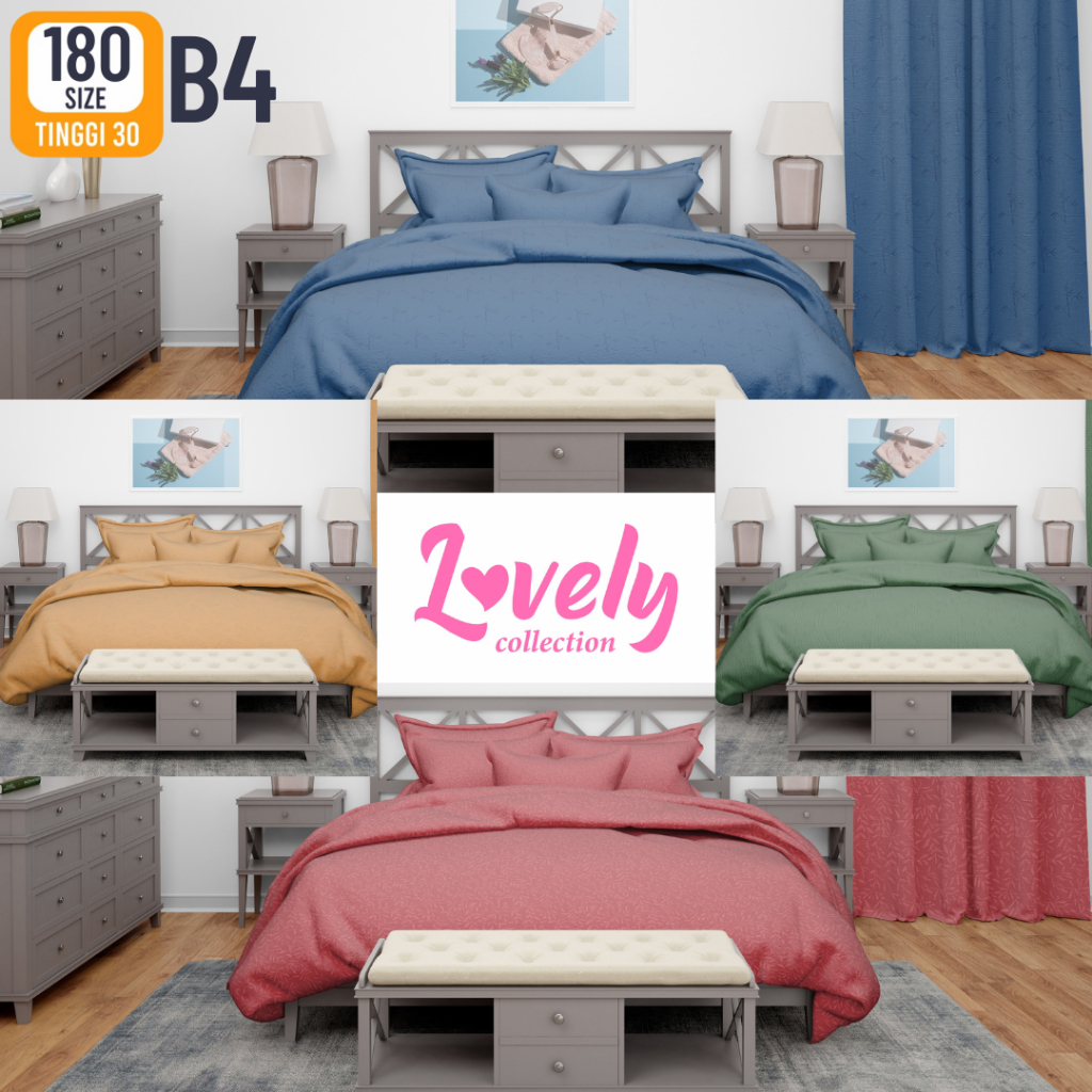 Jual Lovely Cpllection - Sprei Katun Jepang Ukuran 180X200 (B4) T30 CVC ...