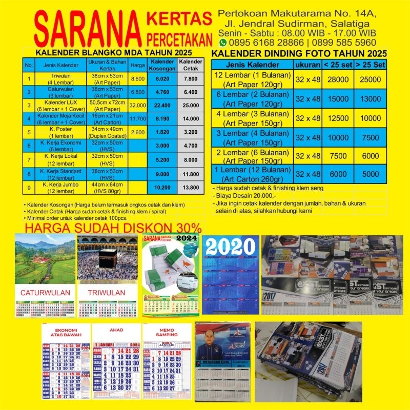 Jual Cetak Kalender Blangko 2024 | Shopee Indonesia
